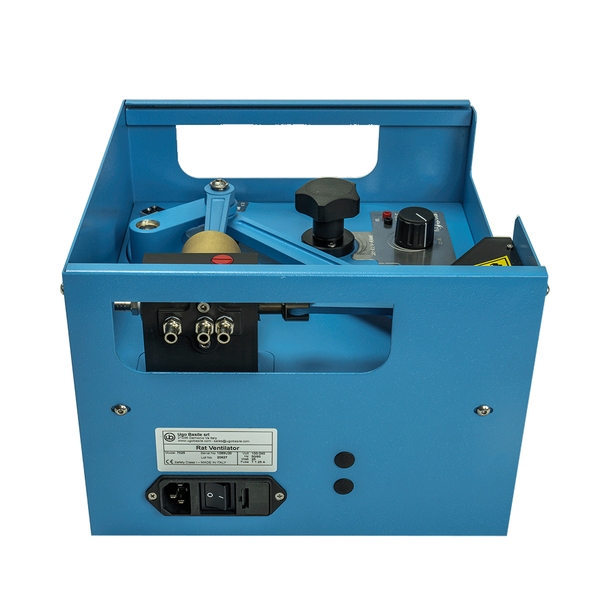Volume controlled rat ventilator - 180 strokes/min max